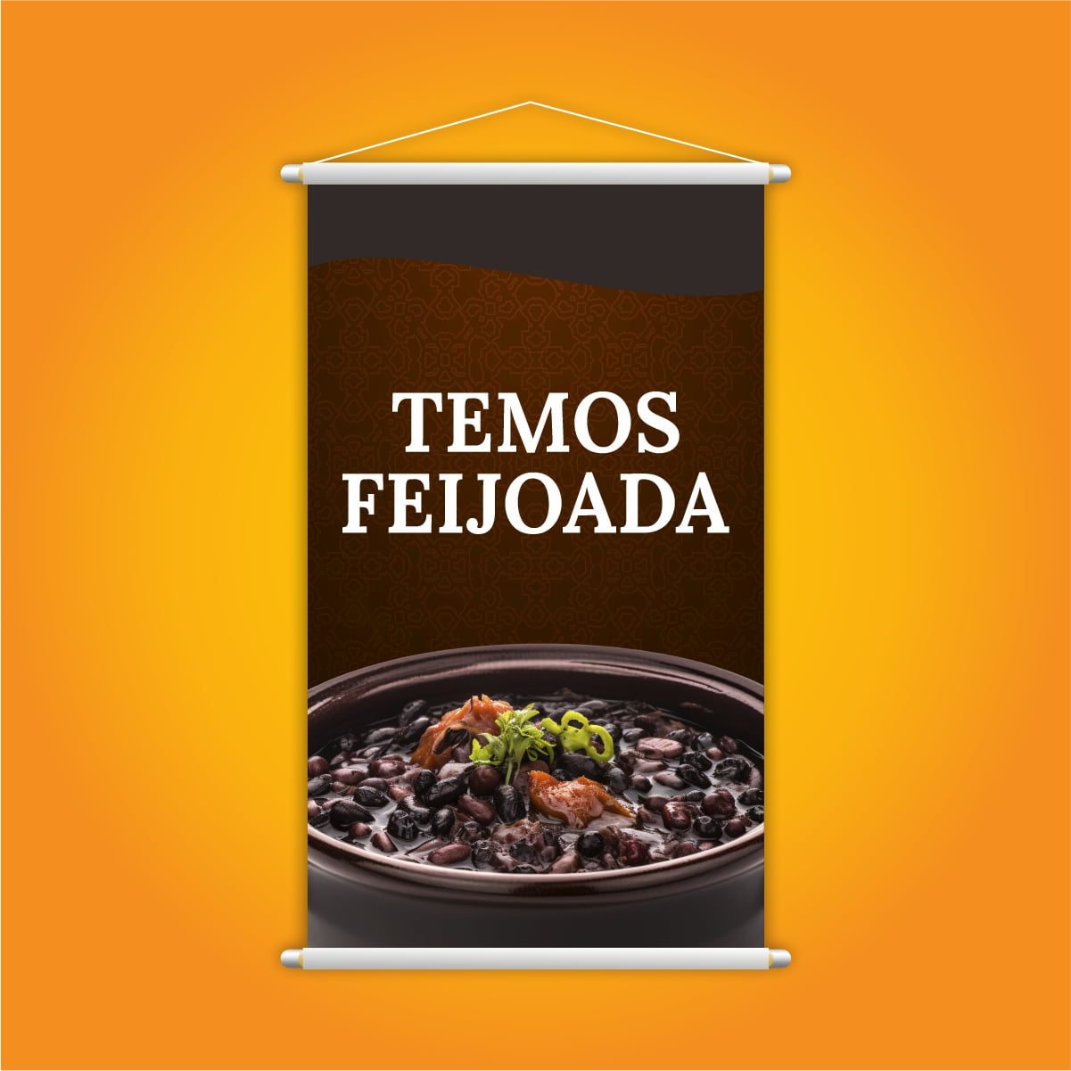 Banner Temos Feijoada Restaurante Comida Lona - Loja PlimShop